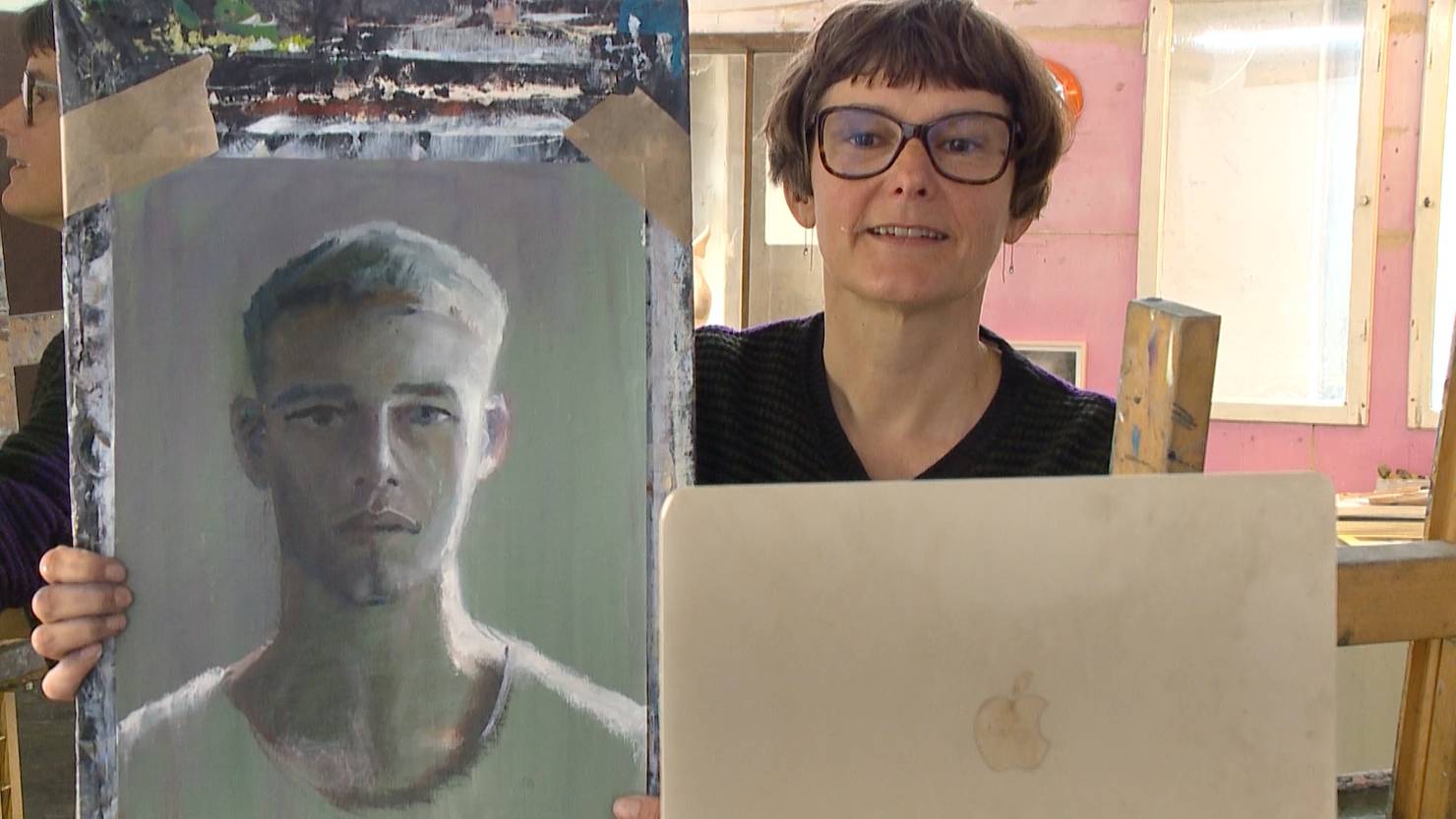 Künstlerin Andrea Muheim malt nun Portraits via Skype | TeleZüri