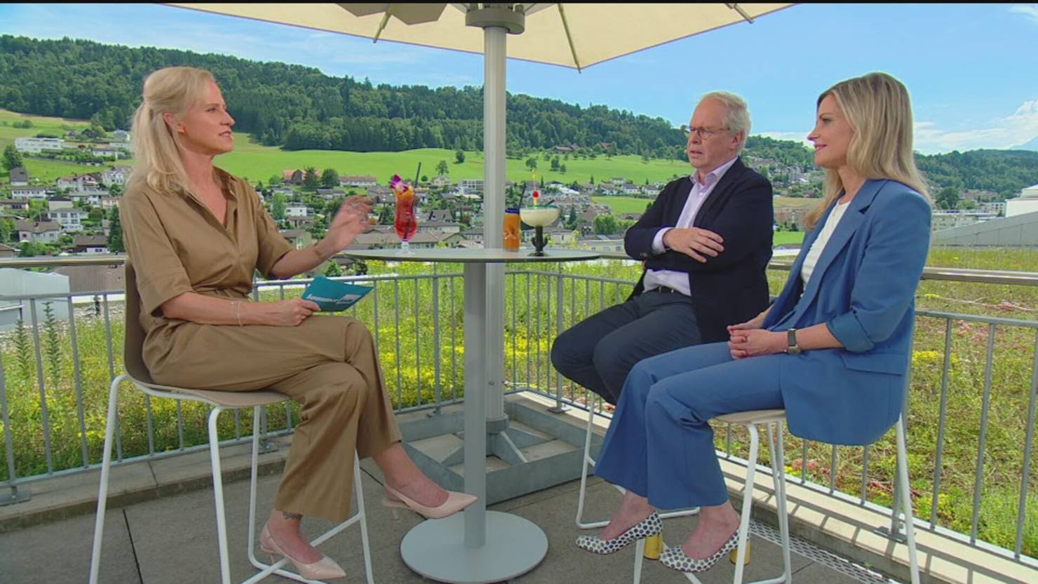 SommerTalk mit Sabine Dahinden, TV-Moderatorin und Thierry Carrel ...