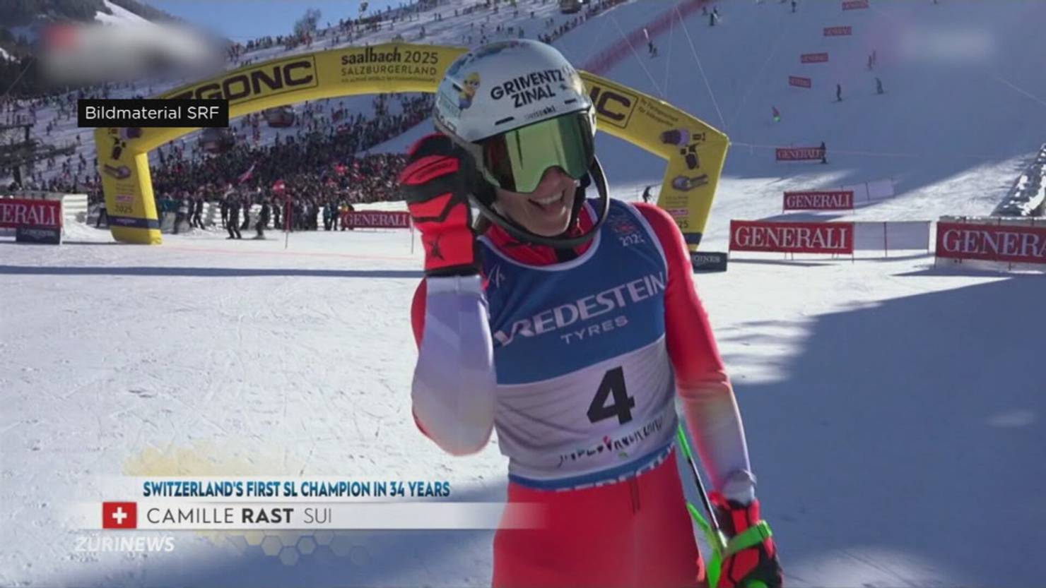 Historischer Doppel-Sieg: Camille Rast holt WM-Gold im Slalom, Wendy ...