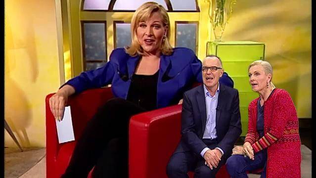 Markus Gilli und Patricia Boser tratschen über alte TeleZüri-Sendungen ...