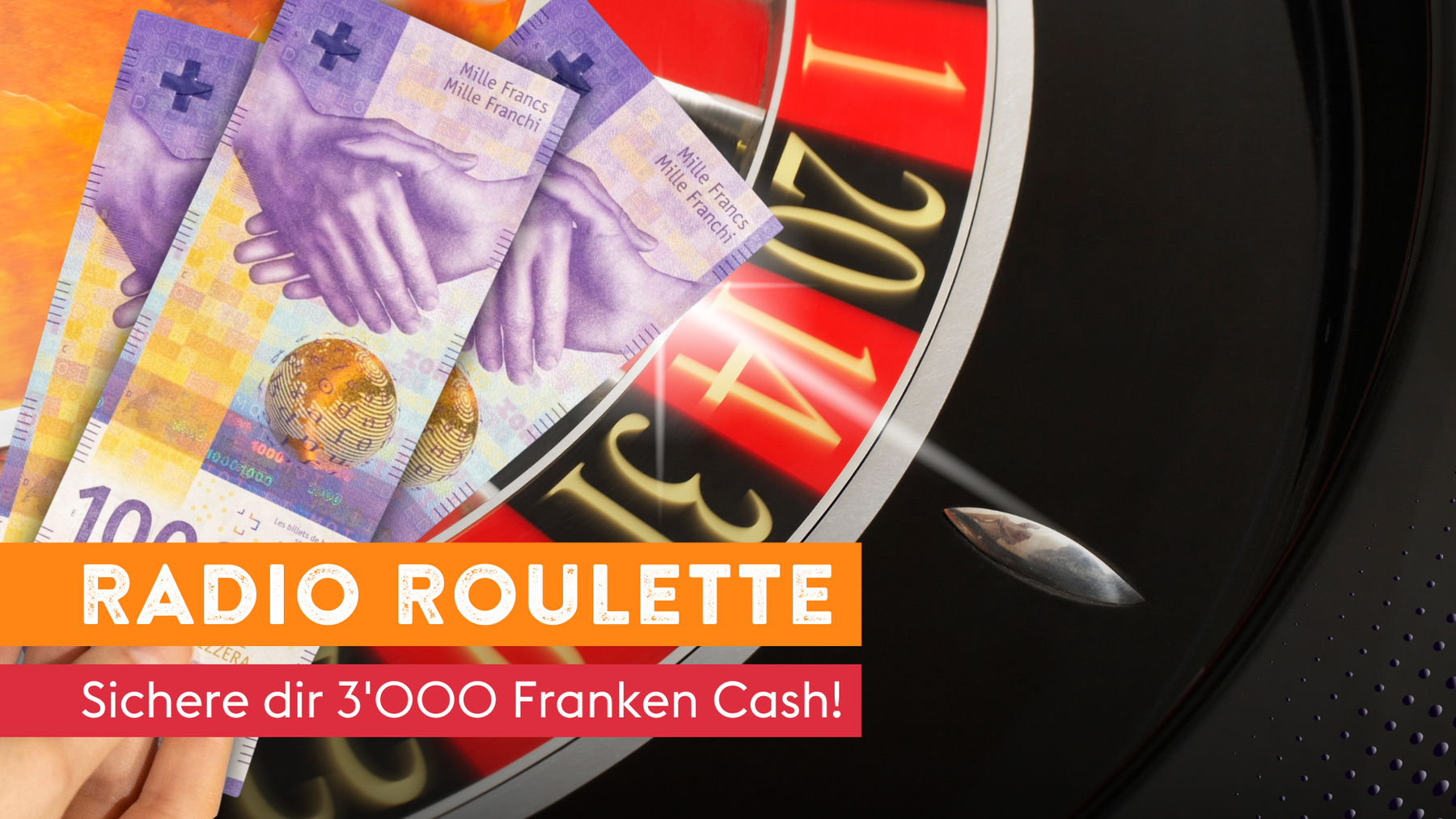 3'000 CHF im Radio Roulette gewinnen | Radio 24 102.8