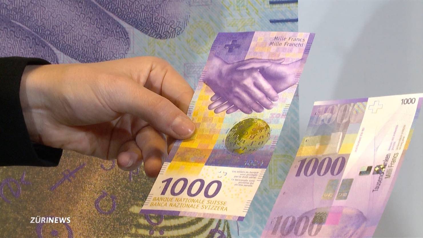 Neue 1000er-Note steht für kommunikative Schweiz | TeleZüri