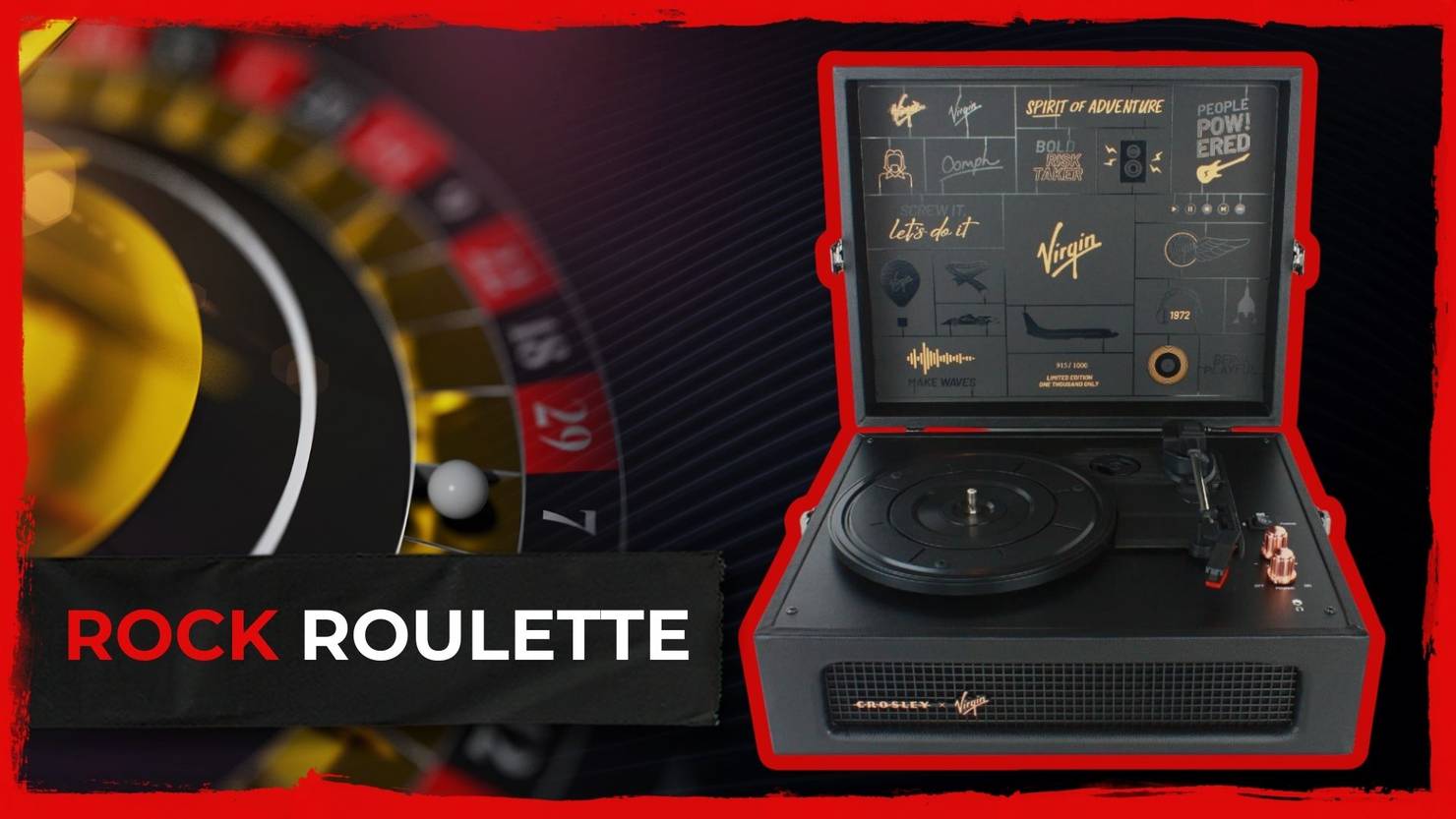 Gewinne einen Virgin Radio Plattenspieler beim Rock Roulette | Virgin Radio