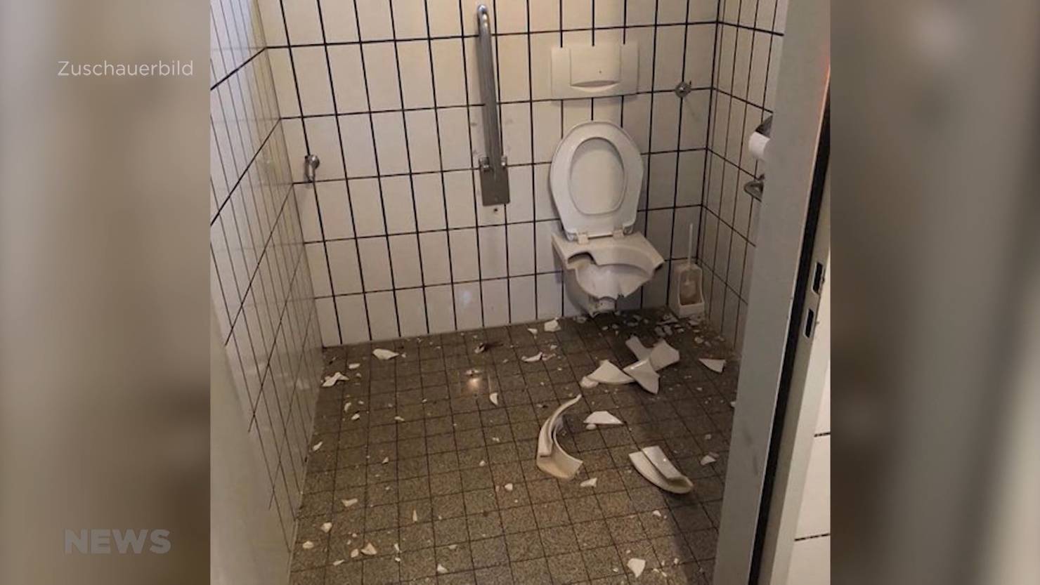 Zerstörungszwang Unbekannte Demolieren öffentliches Wc In Steffisburg Telebaern