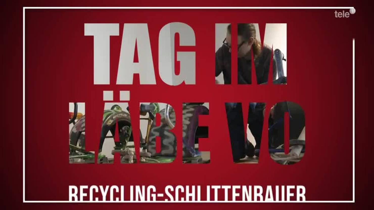 Christian Jozsa baut Schlitten aus Recycling-Materialien | Tele1