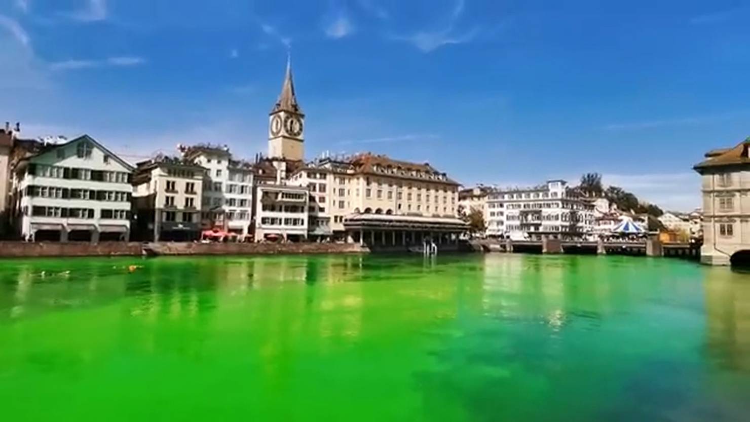 Die Limmat verfärbte sich giftgrün | Radio 24 102.8